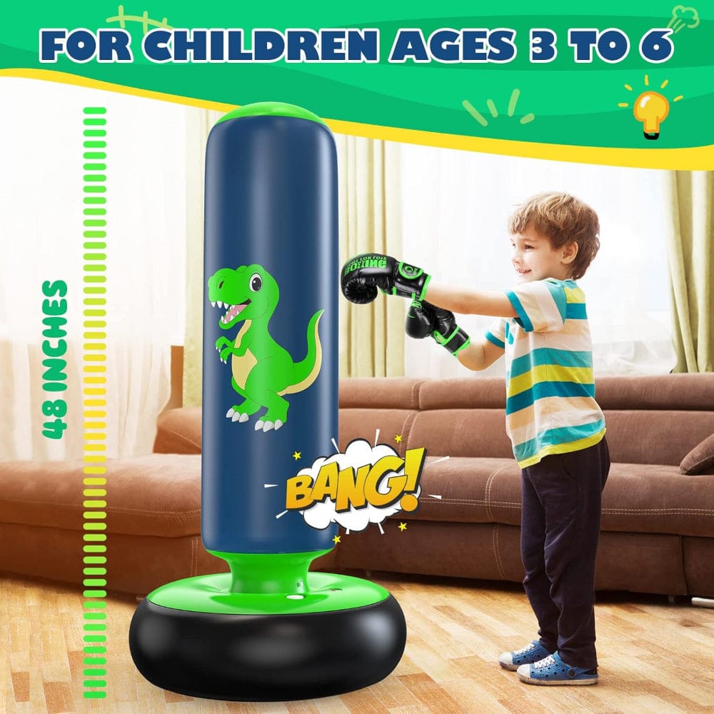 inflatable Kicking bag Punching 48 Inch Boxing for 3-6 Kid