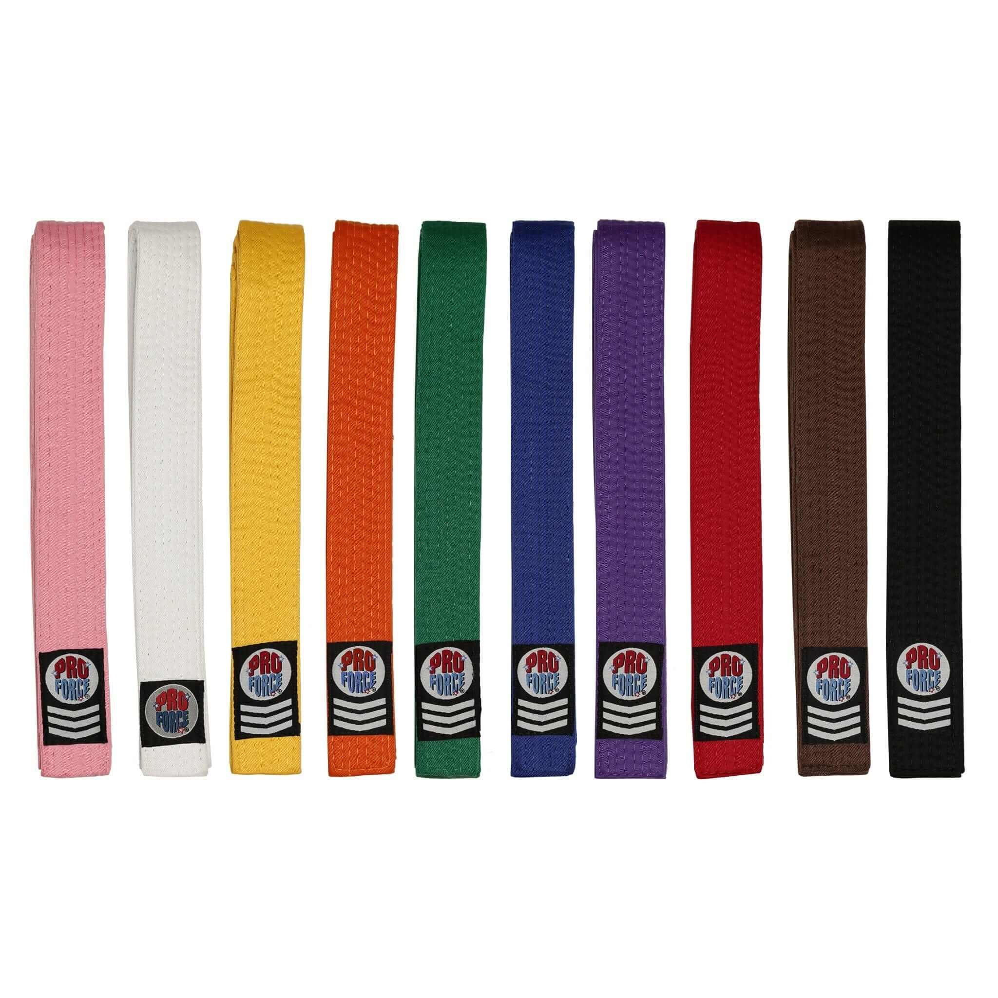 ProForce Gladiator 1.75 inch wide Double Wrap Karate Belt