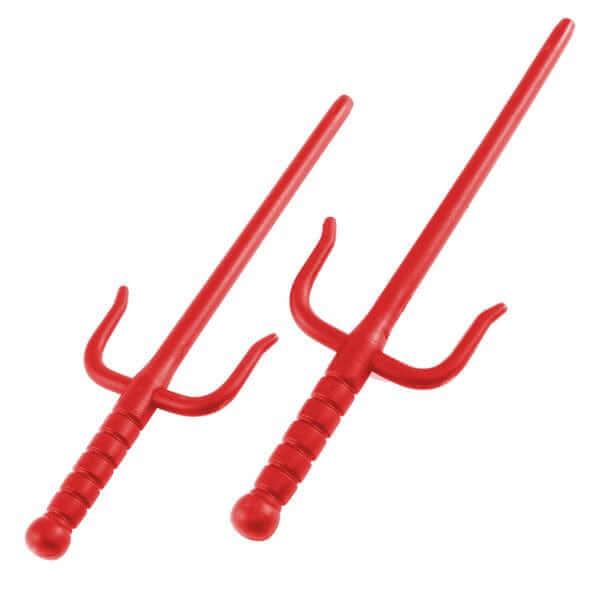 Red Plastic karate martial arts Sai karate training